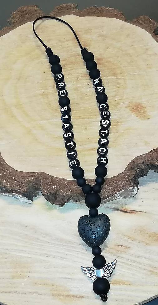 Prívesok alebo amulet do auta na želanie s textom menom alebo dátumom ...