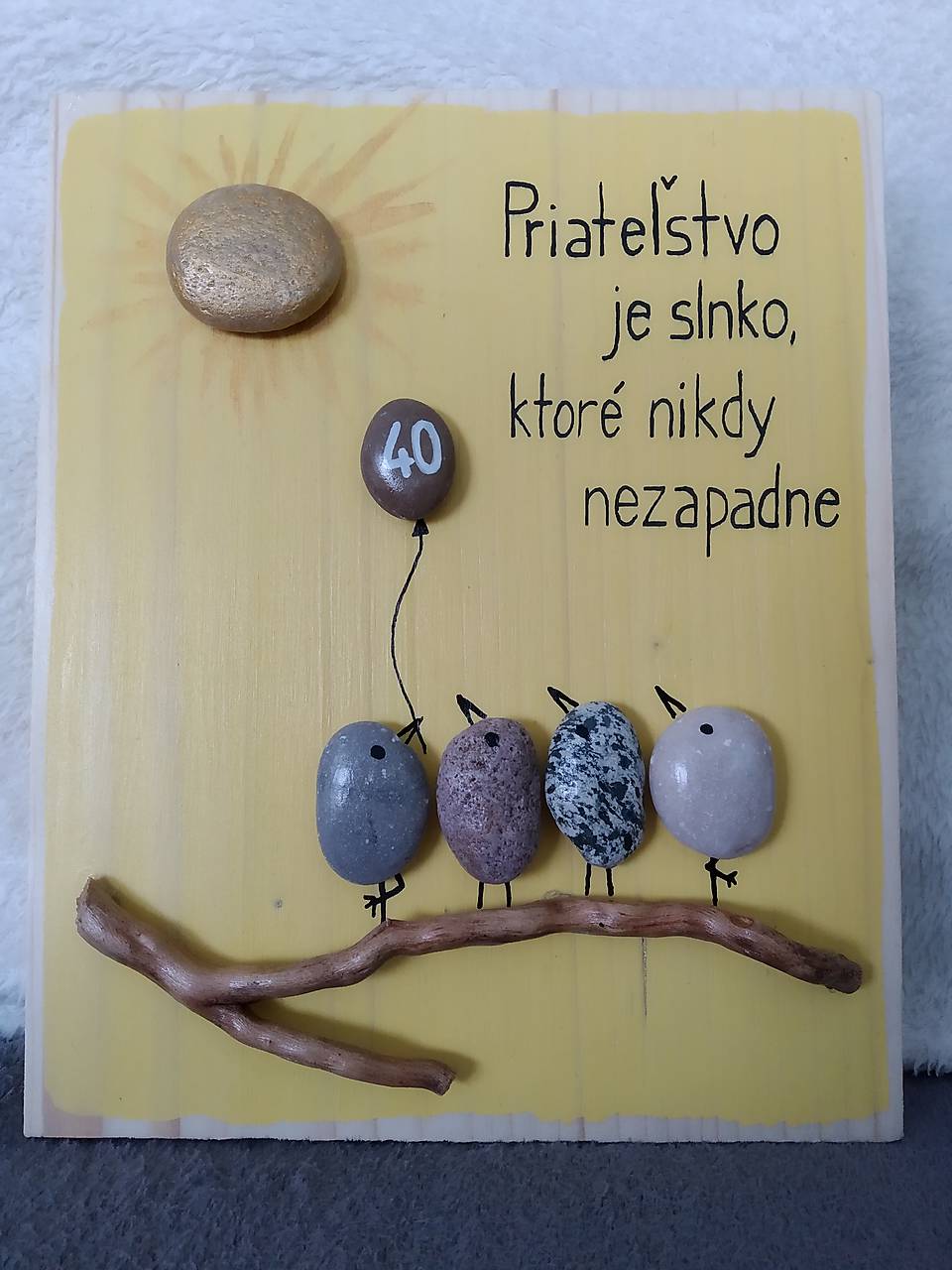 Kamienkáč Priatelia 3 žltý / KisiArt - SAShE.sk