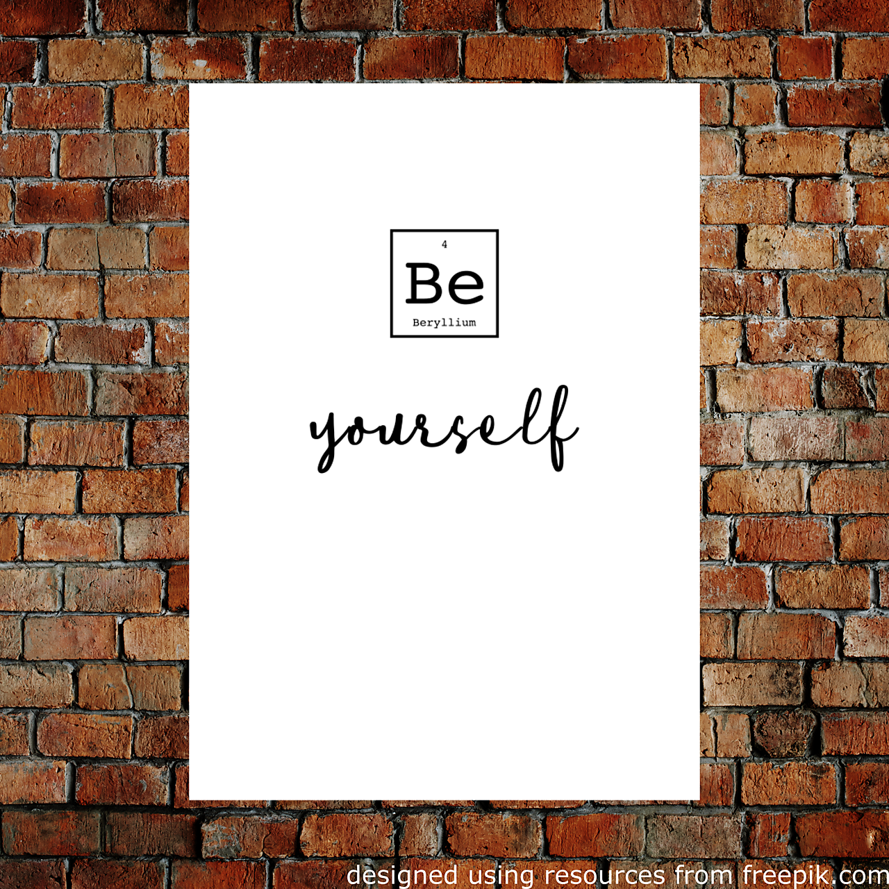 Art Print Poster / Obraz - Be yourself 2 / byMili - SAShE.sk