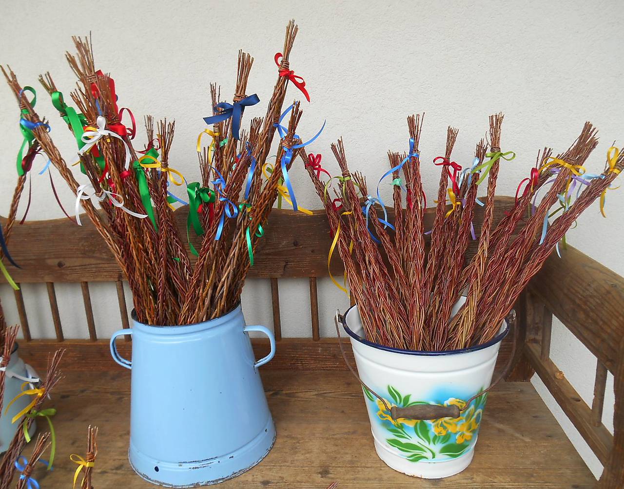 Veľkonočné korbáče (sada 4 kusov) (80-85cm) / Elicka - SAShE.sk