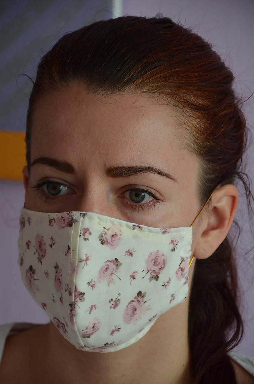 Rúško na tvár (Ružová, ruža) / dolinka.hracky - SAShE.sk