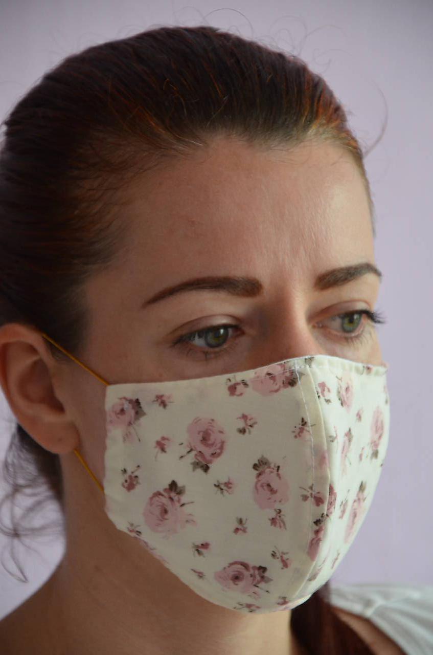 Rúško na tvár (Ružová, ruža) / dolinka.hracky - SAShE.sk