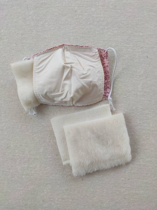 Rúško 100% bavlna Dvojvrstvové s kapsičkou VLNIENKA veľkosť S pre deti ...