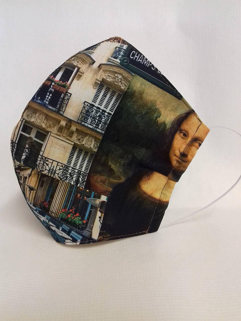 Dizajnové bavlnené rúška podšívané jemnučkým ľanom, tvarované, rôzne ...