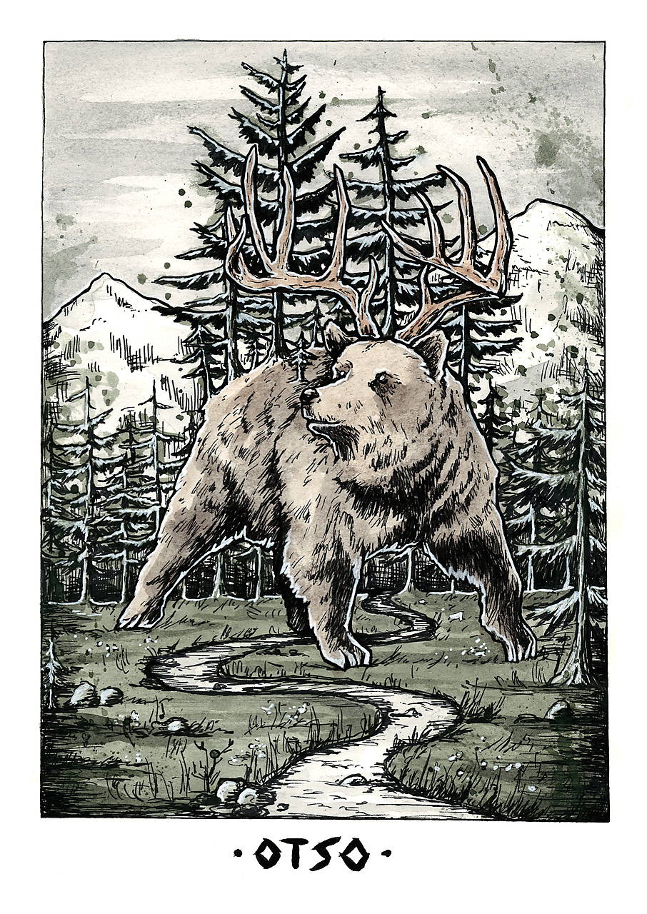 Otso - art print - tlač A4, A5 / katytroll - SAShE.sk