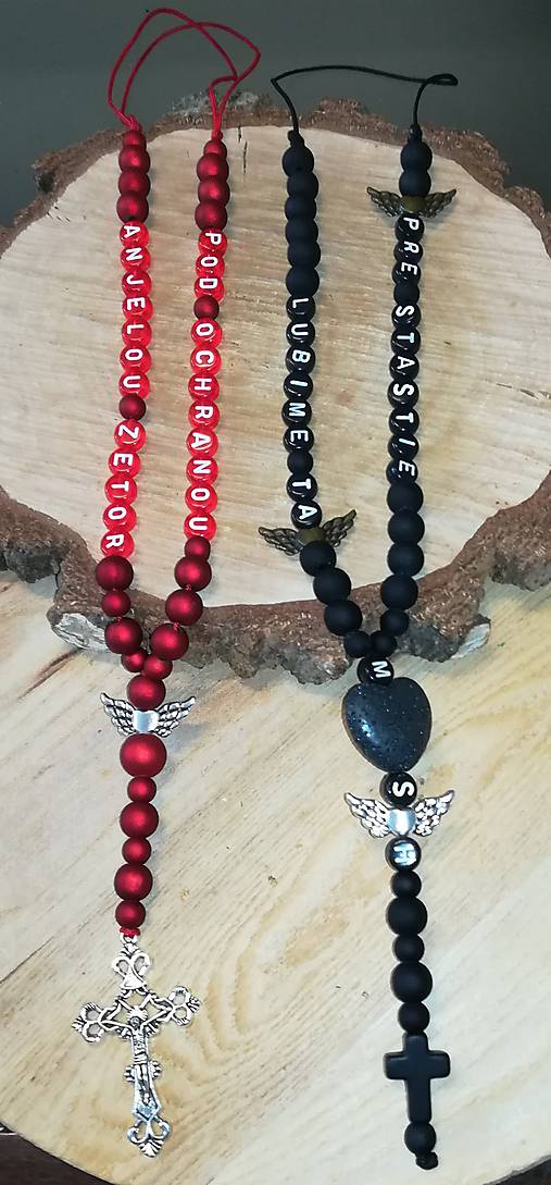 Prívesok alebo amulet do auta na želanie s textom menom alebo dátumom ...