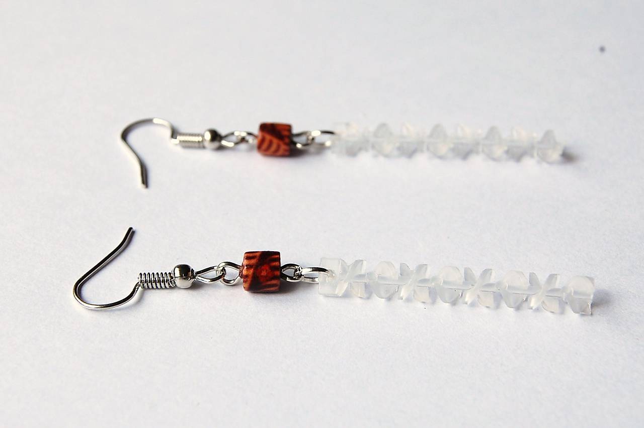 Visiace náušnice - recy vrtule...:o) / DREWART - SAShE.sk