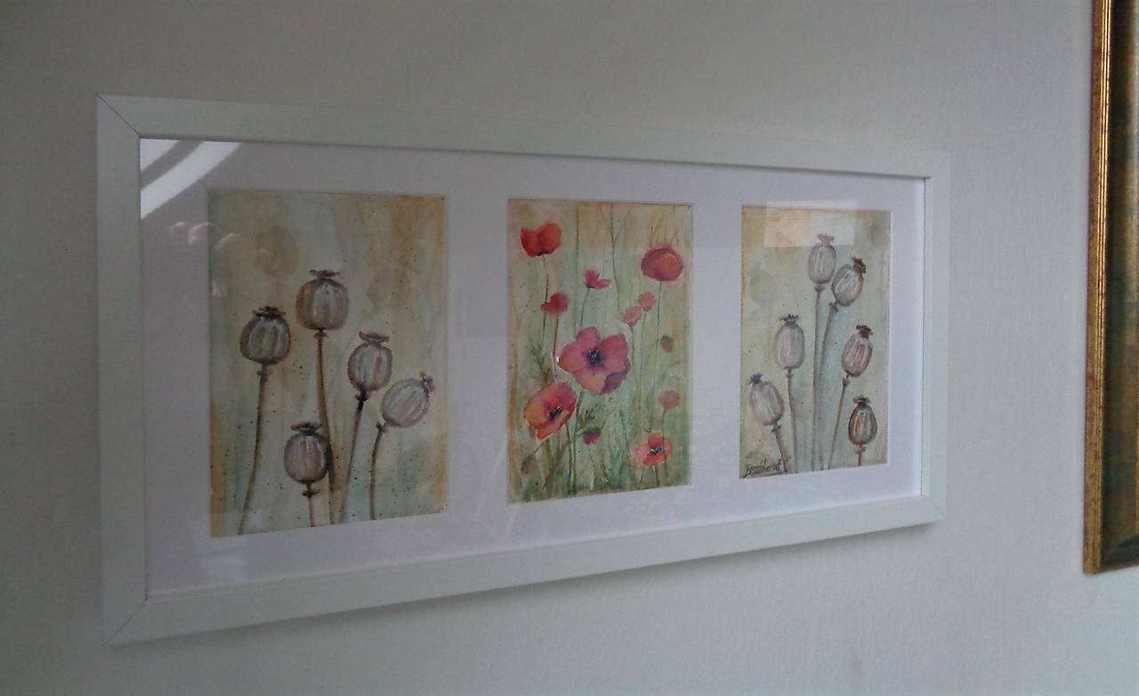 Makovice, maky...akvarel / GabryElla - SAShE.sk