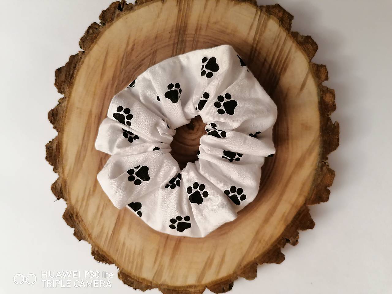 Retro gumička do vlasov _ psie labky / erikak - SAShE.sk