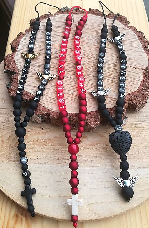 Prívesok alebo amulet do auta na želanie s textom menom alebo dátumom ...