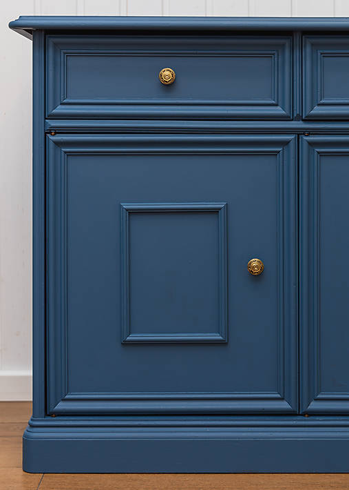 Komoda modrá trojdvierková / HaM - SAShE.sk