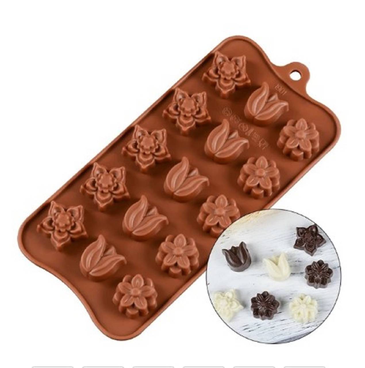 Silikónová forma na čokolády, cukrovinky KVETY 2., 1 ks / TVOR.TVOR ...