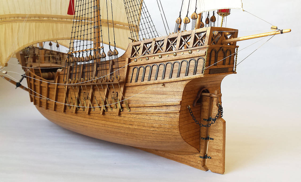 Santa Maria drevený model lode / Julay - SAShE.sk