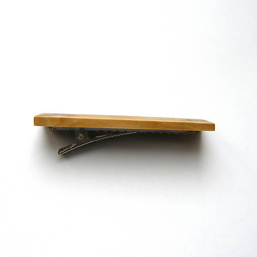 Drevená pinetka do vlasov - topoľová / wlkr - SAShE.sk