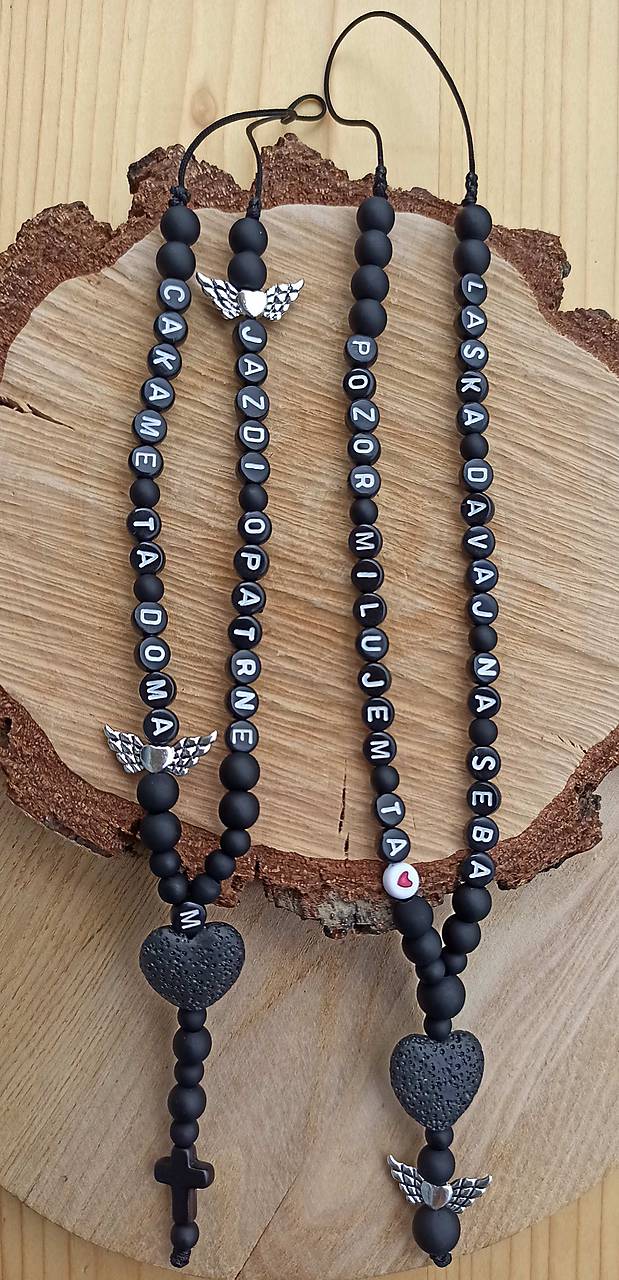 Prívesok alebo amulet do auta Privesok na želanie s textom menom alebo ...