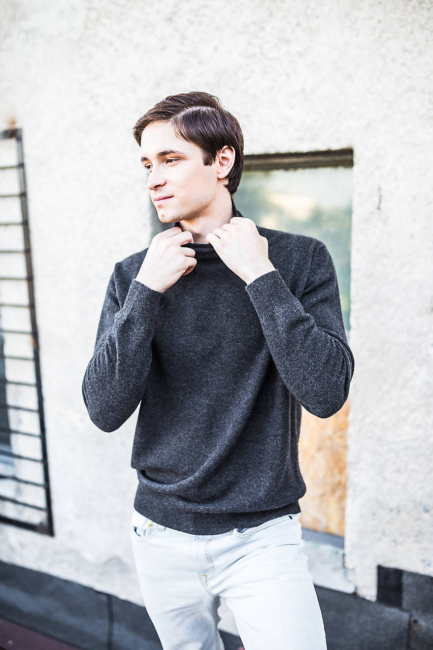 Kašmírový pánsky pletený rolák / JAKATTAA - SAShE.sk