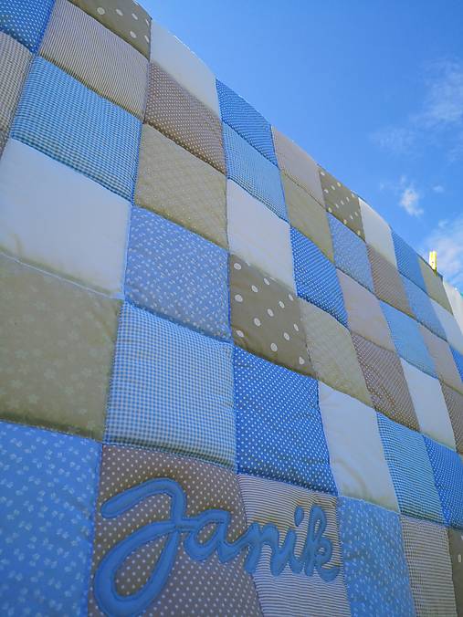Patchwork deka Blue Sky / Predajnicka - SAShE.sk