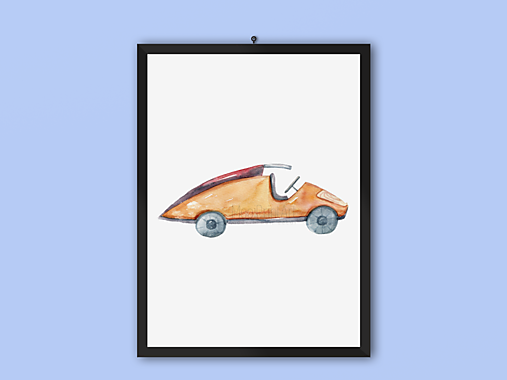Art Print Retro CAR obrázok na stenu A4,A3 / MooiArt - SAShE.sk