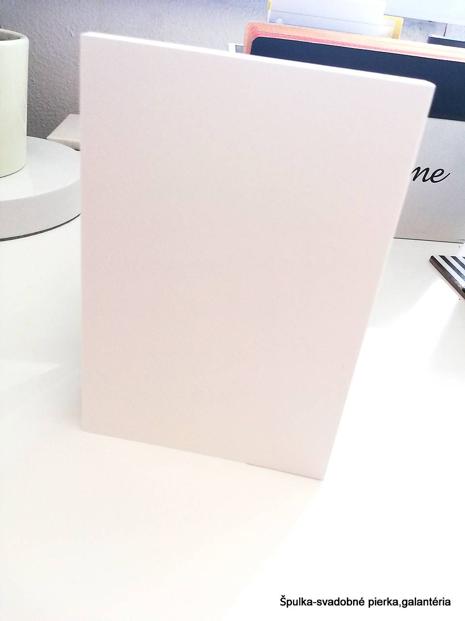 Karta korešpondentná (15x10,5cm - Biela) / galanteriaspulka - SAShE.sk