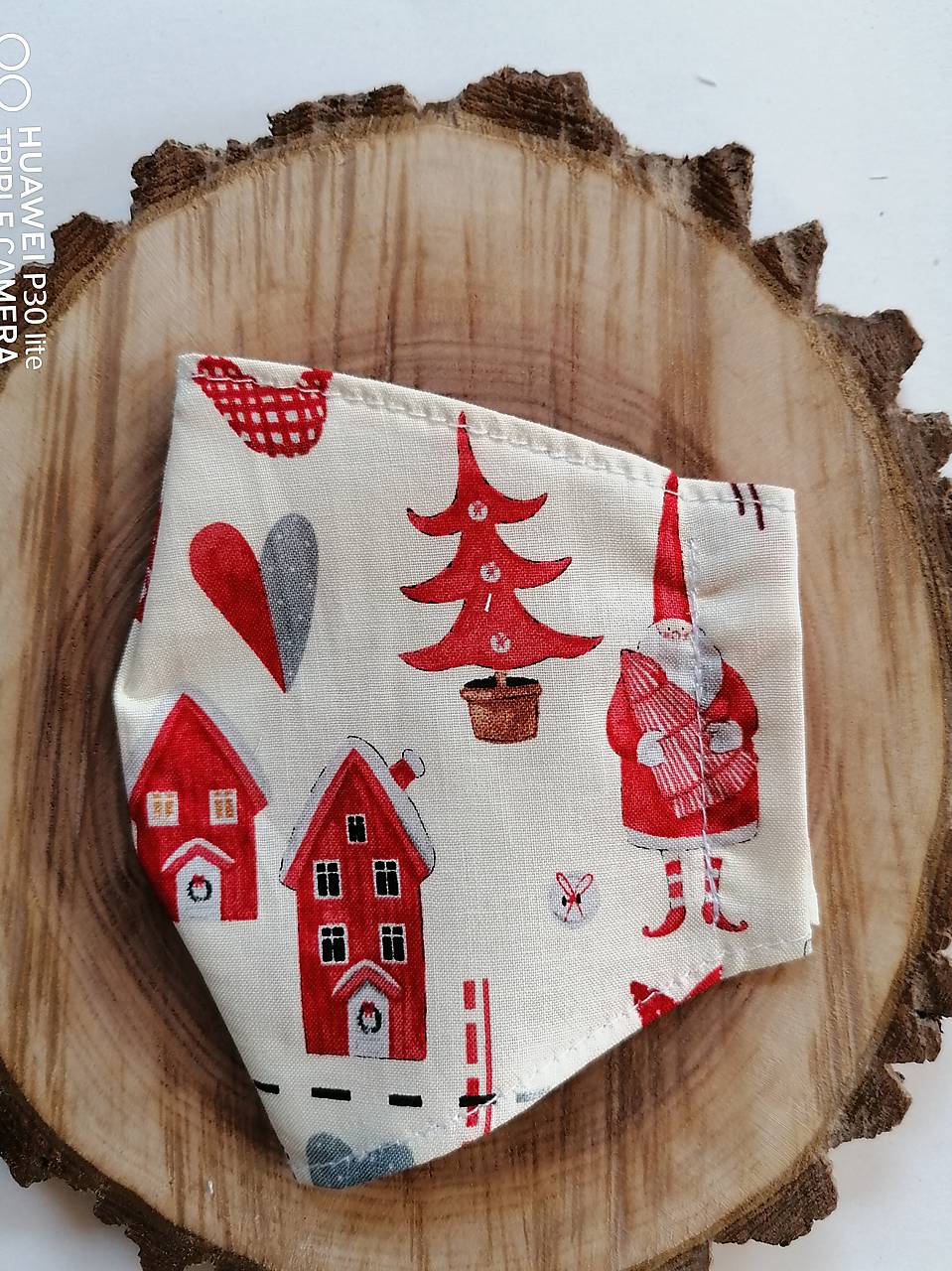 Tvarované rúška na tvár 1 a 2 vrstvové - vianočné / erikak - SAShE.sk