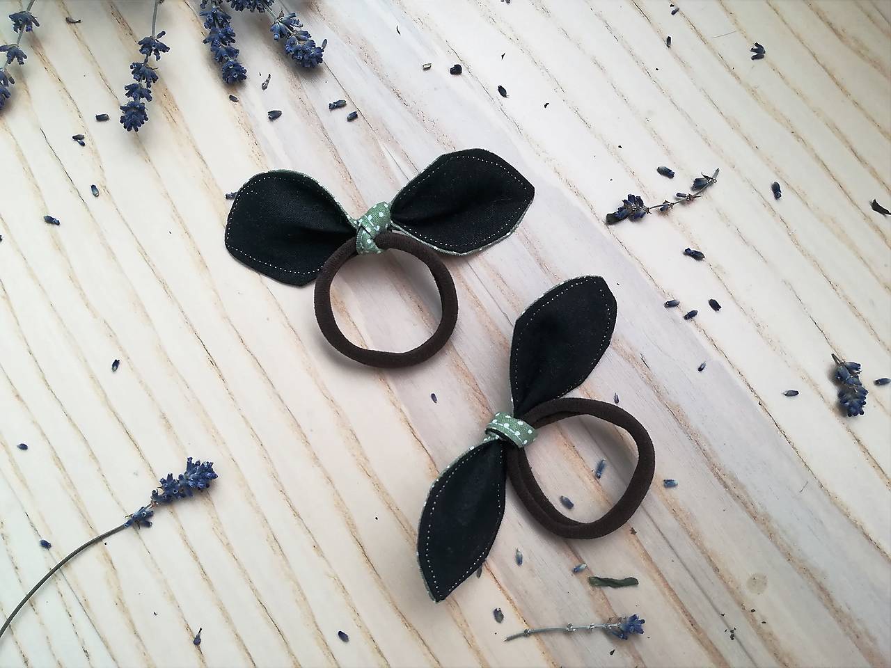 Mašlička do vlasov na gumičke - lesná bodka / azavodska - SAShE.sk