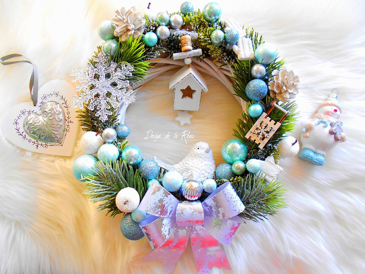 Mint vianočný venček / DesigndelaRena - SAShE.sk