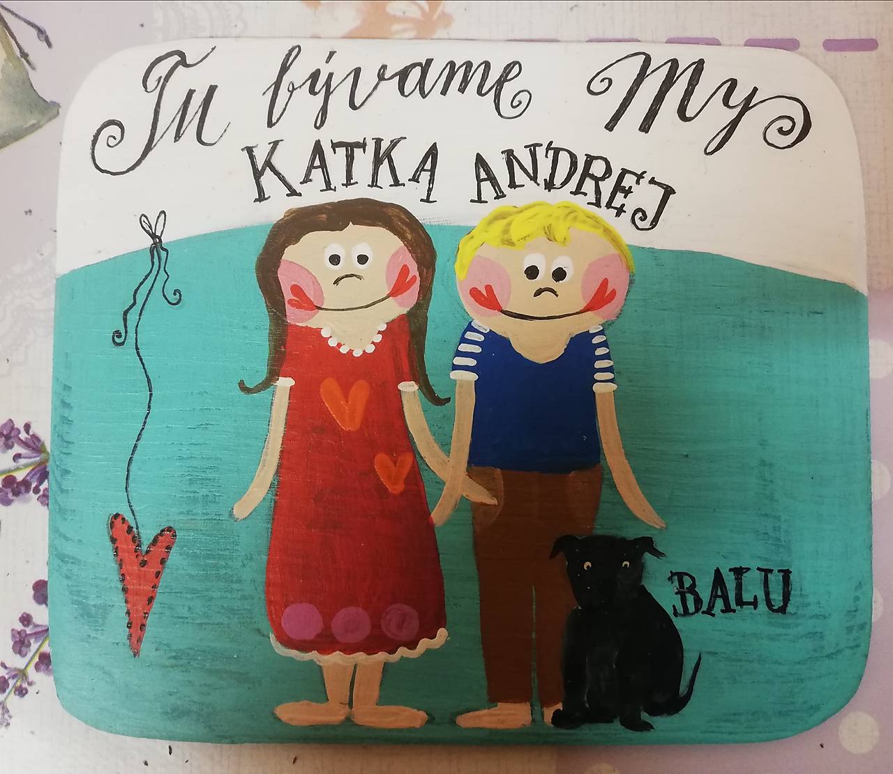 Drevená tabuľka na zelanie / ZuzuKuku - SAShE.sk