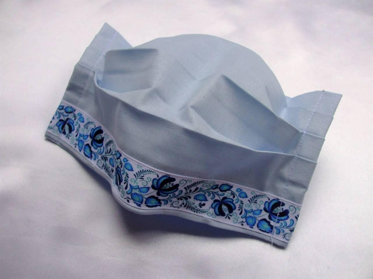 Rúško dvojvrstvové folk s drôtikom 1 / RuskaTextilne - SAShE.sk