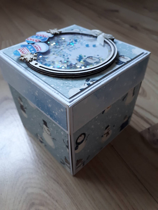 Vianočný exploding box / JULSIN - SAShE.sk