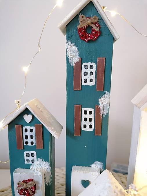 Drevene domceky-sada 2 / elhome - SAShE.sk