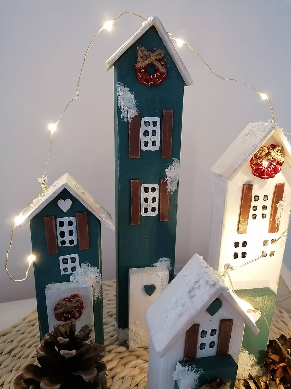 Drevene domceky-sada 2 / elhome - SAShE.sk