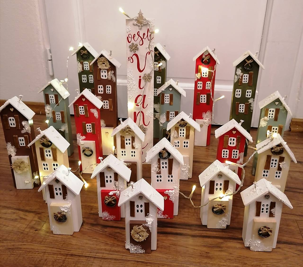 Drevene domceky-sada 2 / elhome - SAShE.sk