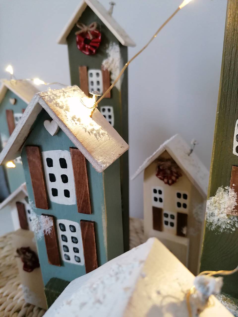 Drevene domceky-sada 3 / elhome - SAShE.sk - Handmade Dekorácie