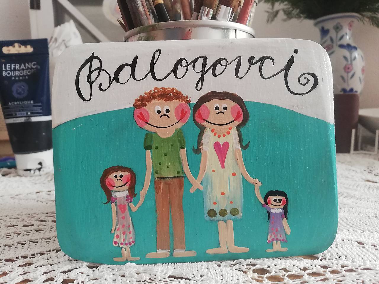 Drevená tabuľka na zelanie / ZuzuKuku - SAShE.sk