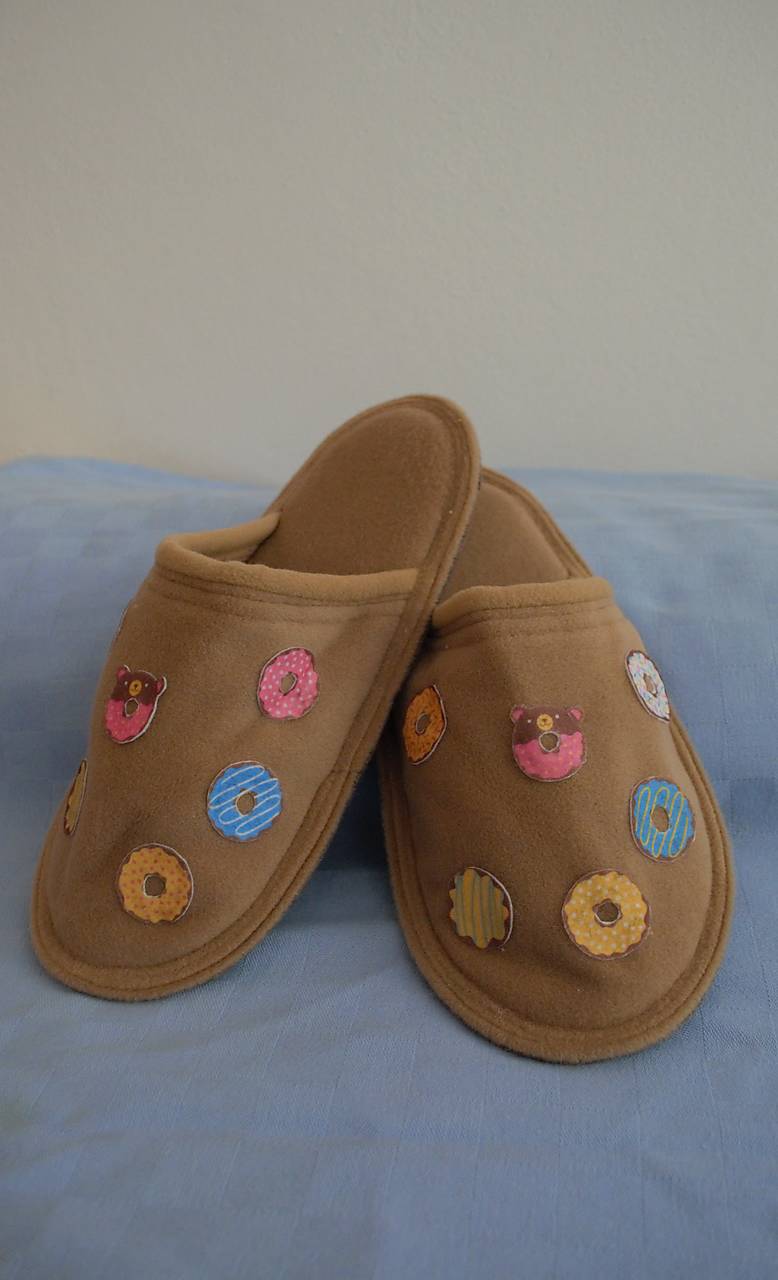 Papuče- Čoko-donuts / Hoho-handmade - SAShE.sk - Handmade Ponožky ...