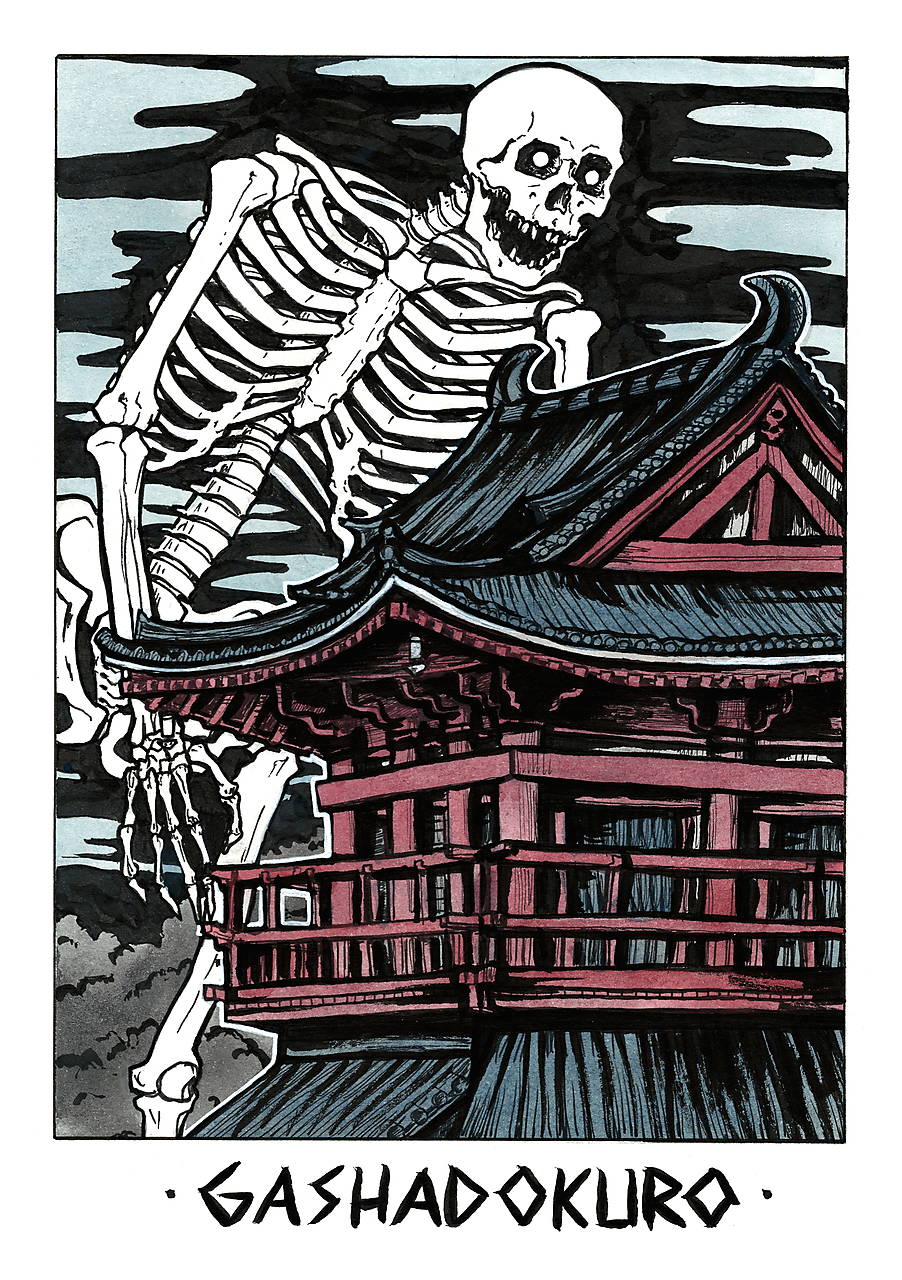 Gashadokuro - art print - tlač A4 / katytroll - SAShE.sk