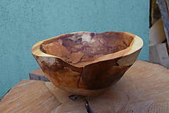 Masívna miska - orech, dub 1 / drevodizajn - SAShE.sk