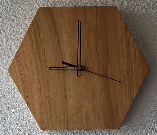 Dubové hodiny HEXAGON / Tiborix - SAShE.sk