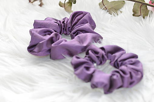 Hodvábna fialová gumička / Wesega - SAShE.sk