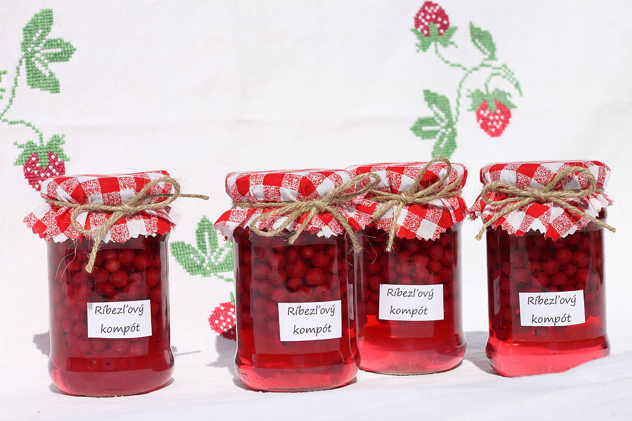 Zavárané červené ríbezle bez konzervantov / Kukuku - SAShE.sk