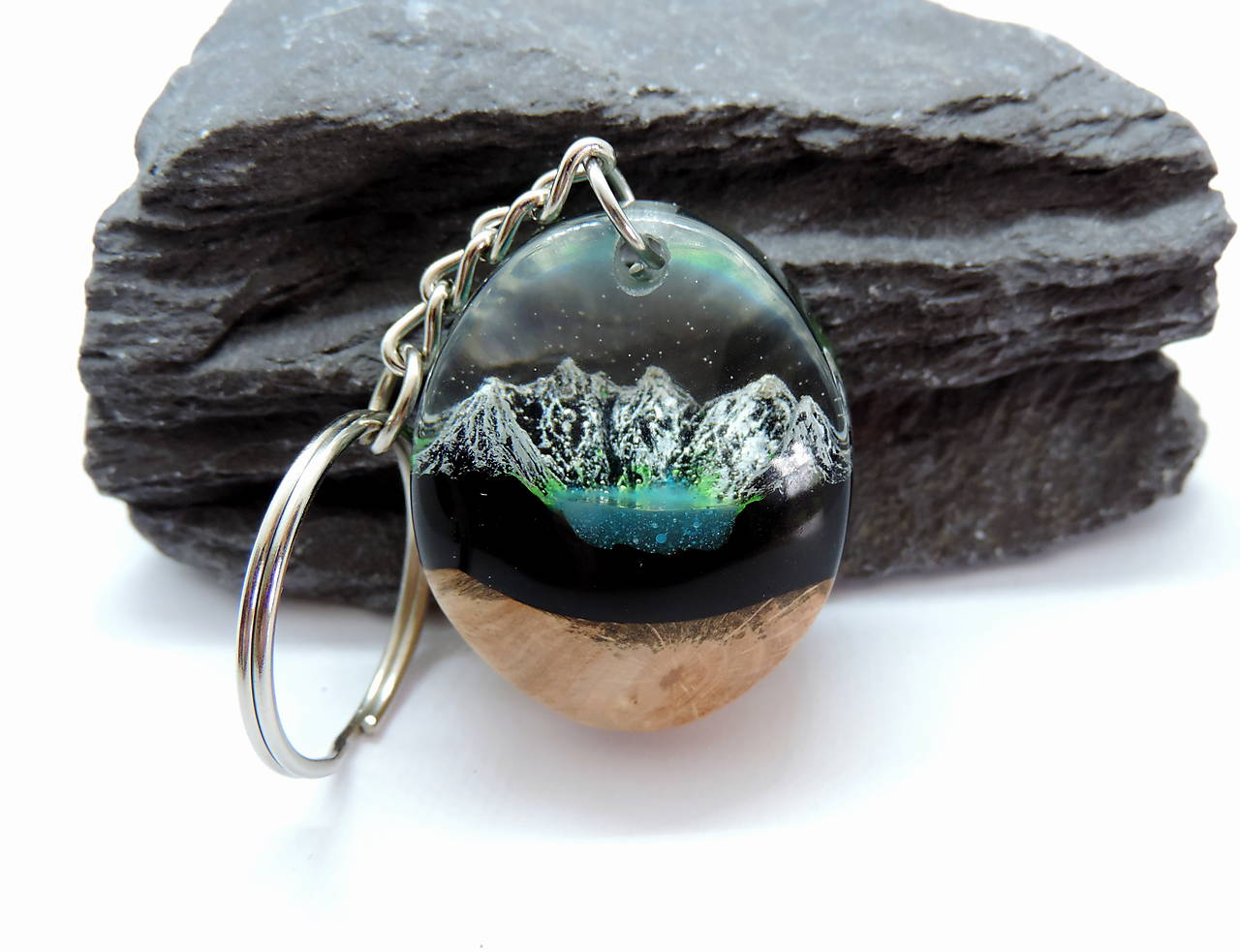 Živicový náhrdelník - Hory a pleso 2 / TomKinArt - SAShE.sk