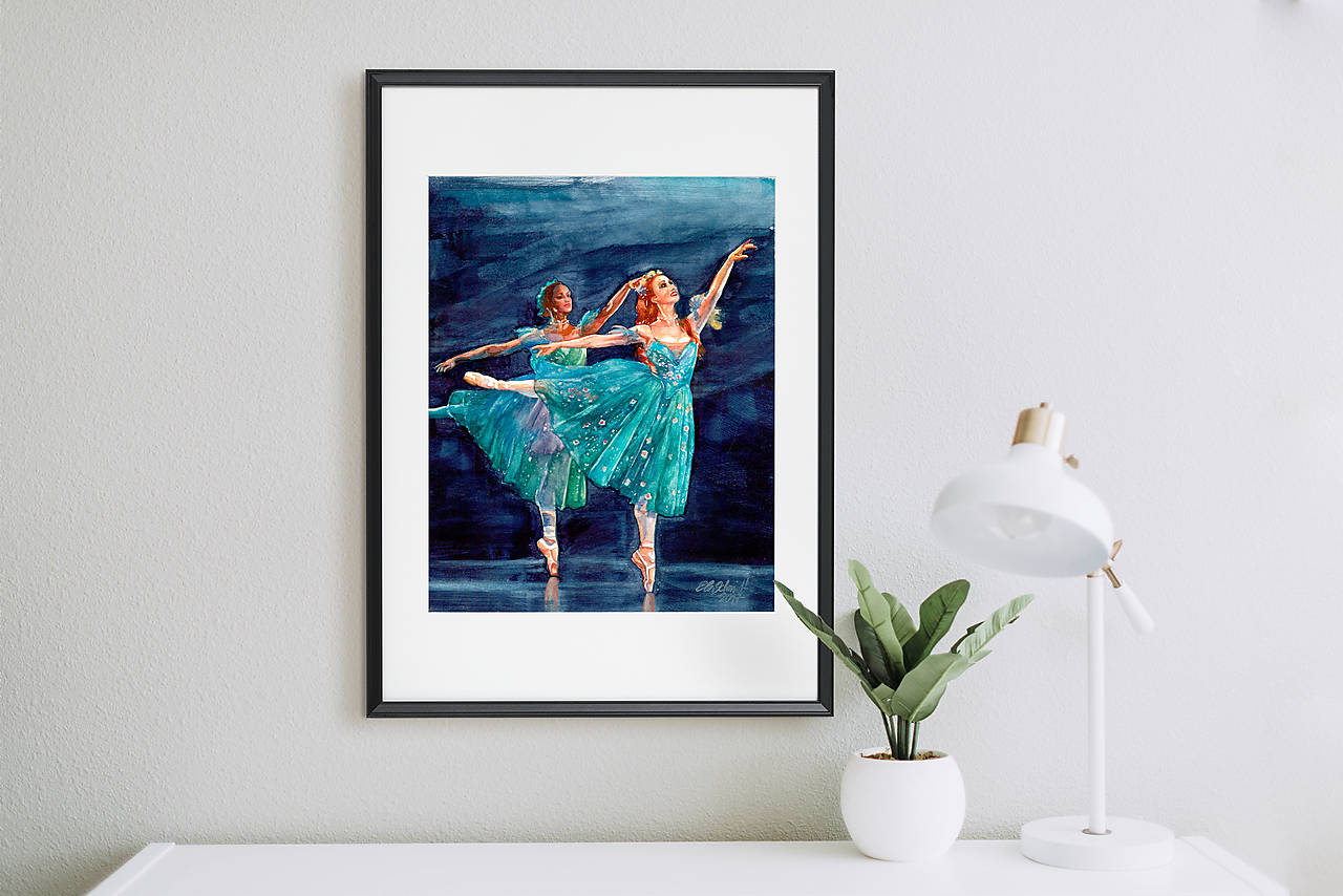 Fine Art Print "Baletky" (40 x 50 cm) / EleSchmidt - SAShE.sk