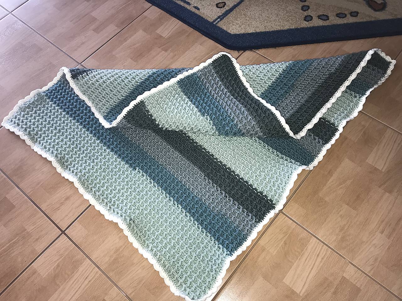 Hackovana hruba zimna deka Waflovy vzor / yella.d - SAShE.sk - Handmade ...