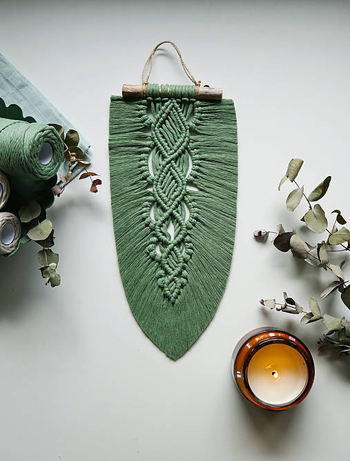 Makramé pletený list / dominnhandmade - SAShE.sk