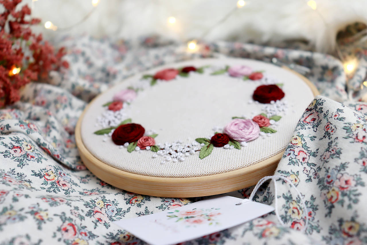 Romantická výšivka Ranná rosa ♡ / SusanRosy - SAShE.sk