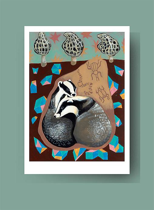 Jazvec - print / dent-de-lion - SAShE.sk