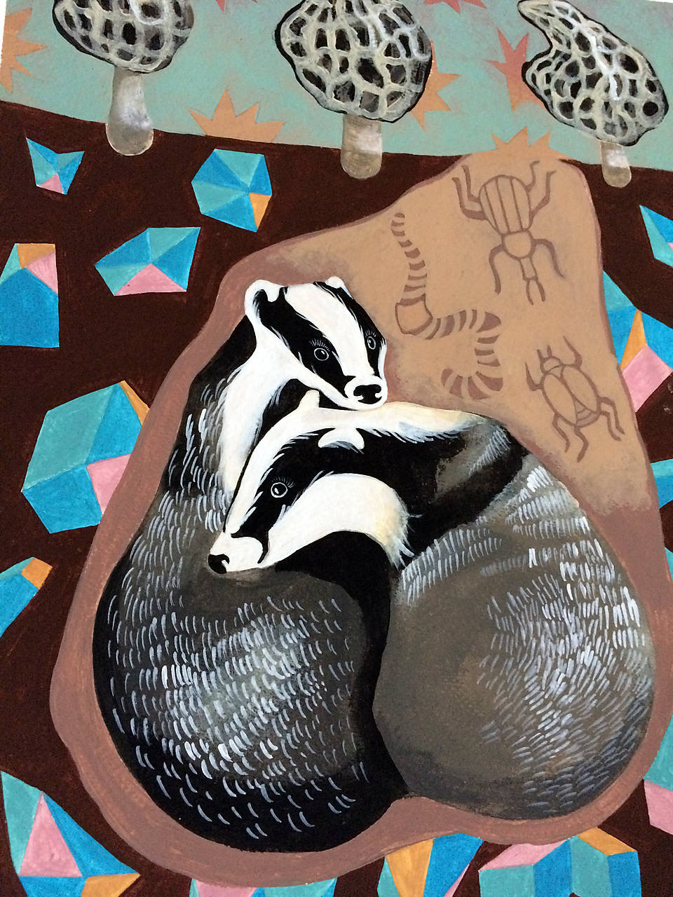 Jazvec - print / dent-de-lion - SAShE.sk