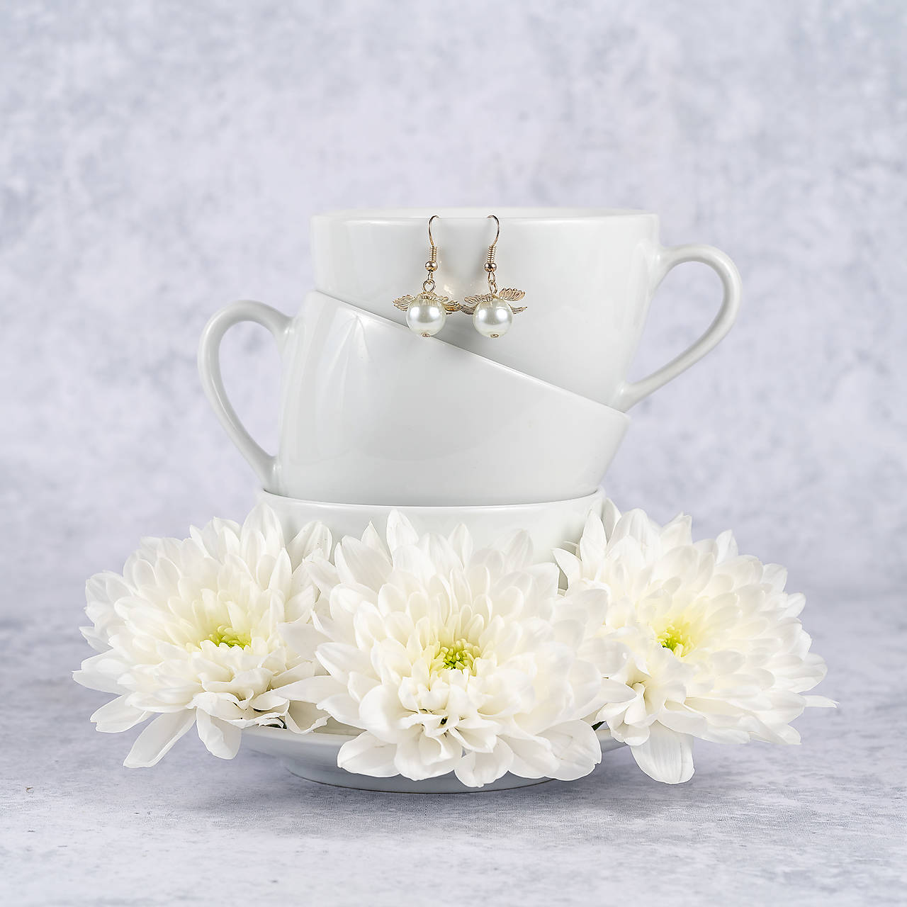 Náušnice Dominique (Biela) / simplyAGJ - SAShE.sk