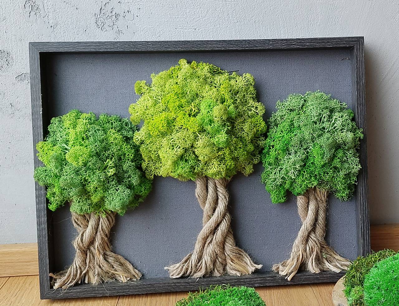 Machový obraz strom 30x40 / Pemoss - SAShE.sk