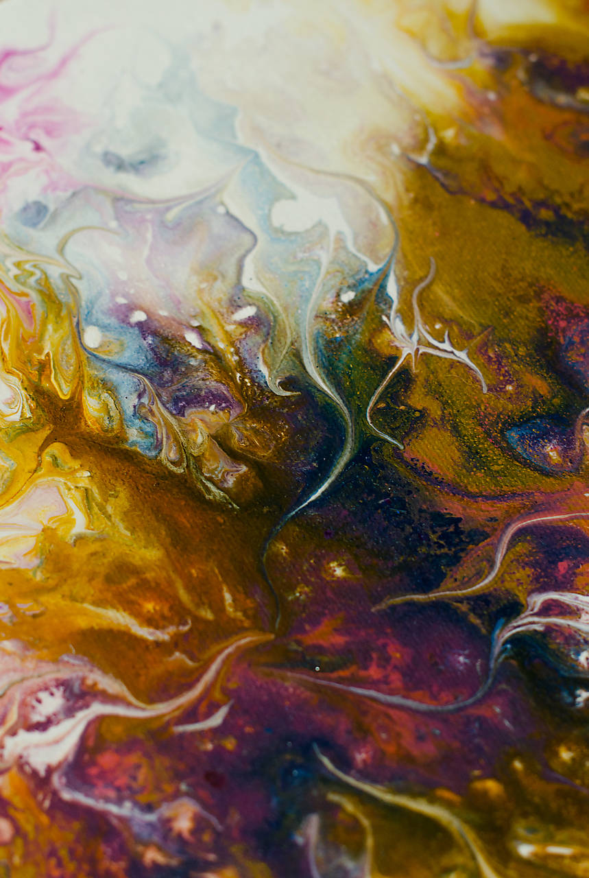 Spomienky - abstraktný obraz - acrylic pouring / maribelline.art - SAShE.sk